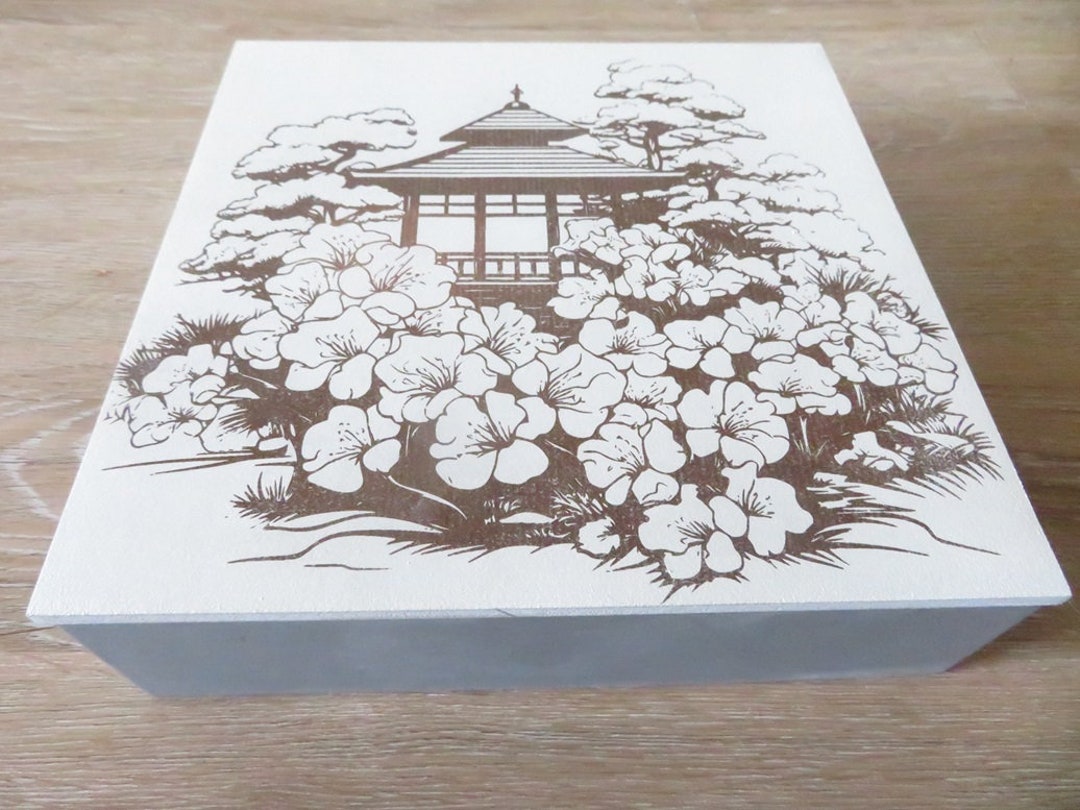 Japanese Temple Wooden Box, Box With Compartments, Storage Box, Box ...