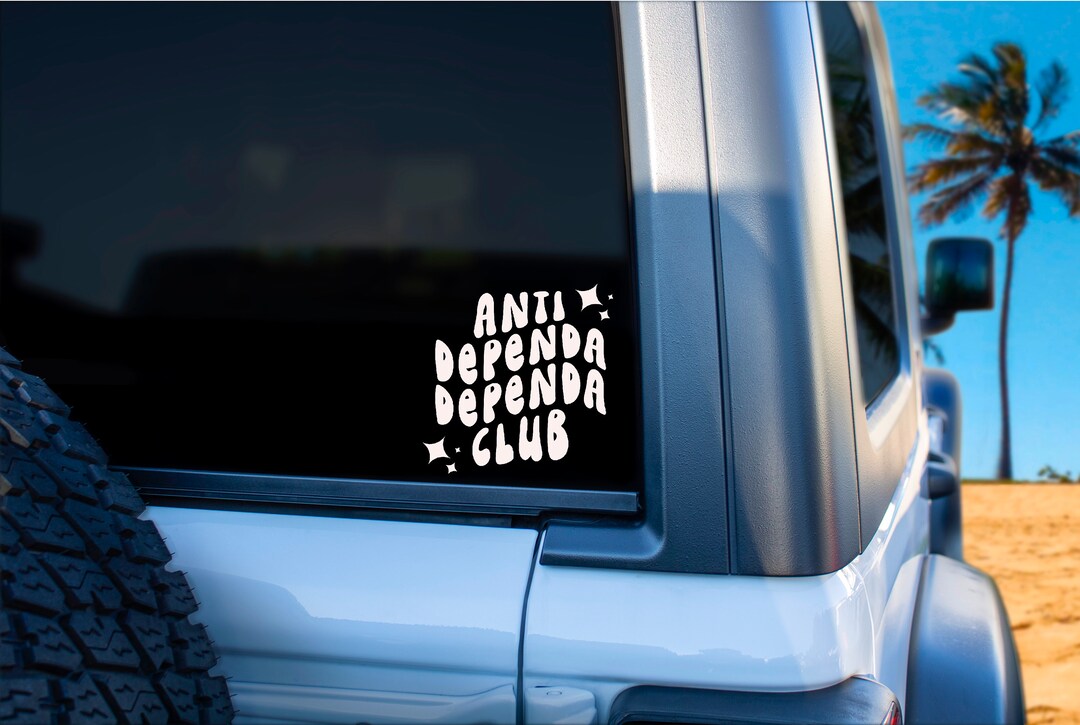 Anti Dependa Decal SVG // Car Decal SVG // Funny Dependa Sticker SVG ...