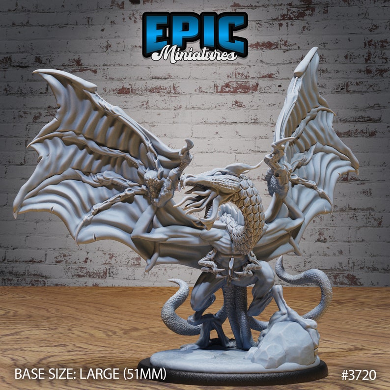 Wyvern Eldritch Dragon Epic Miniatures Dnd 5E - Etsy
