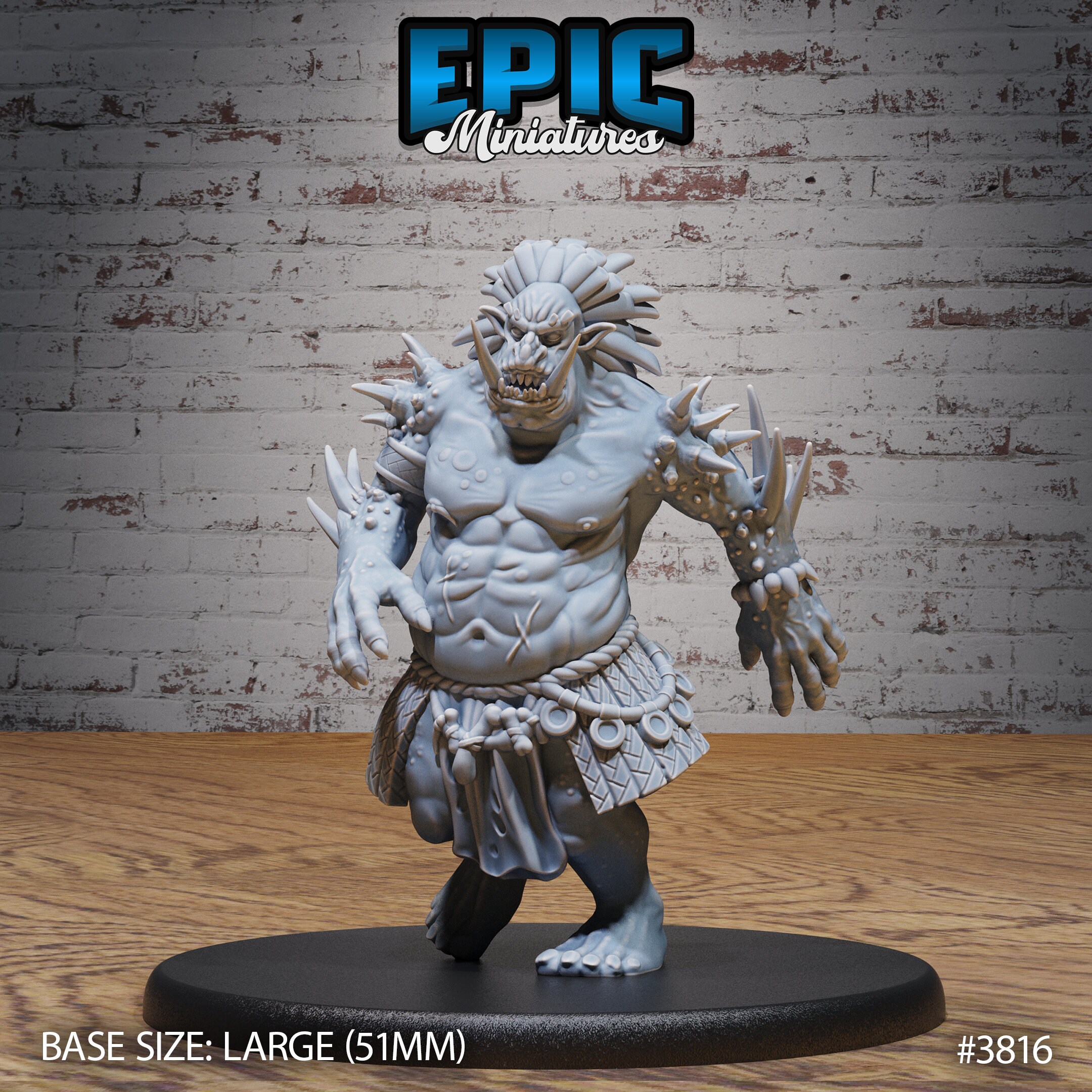 8K Resin Troll Jungle Troll Epic Miniatures Dnd Miniatures Characters ...