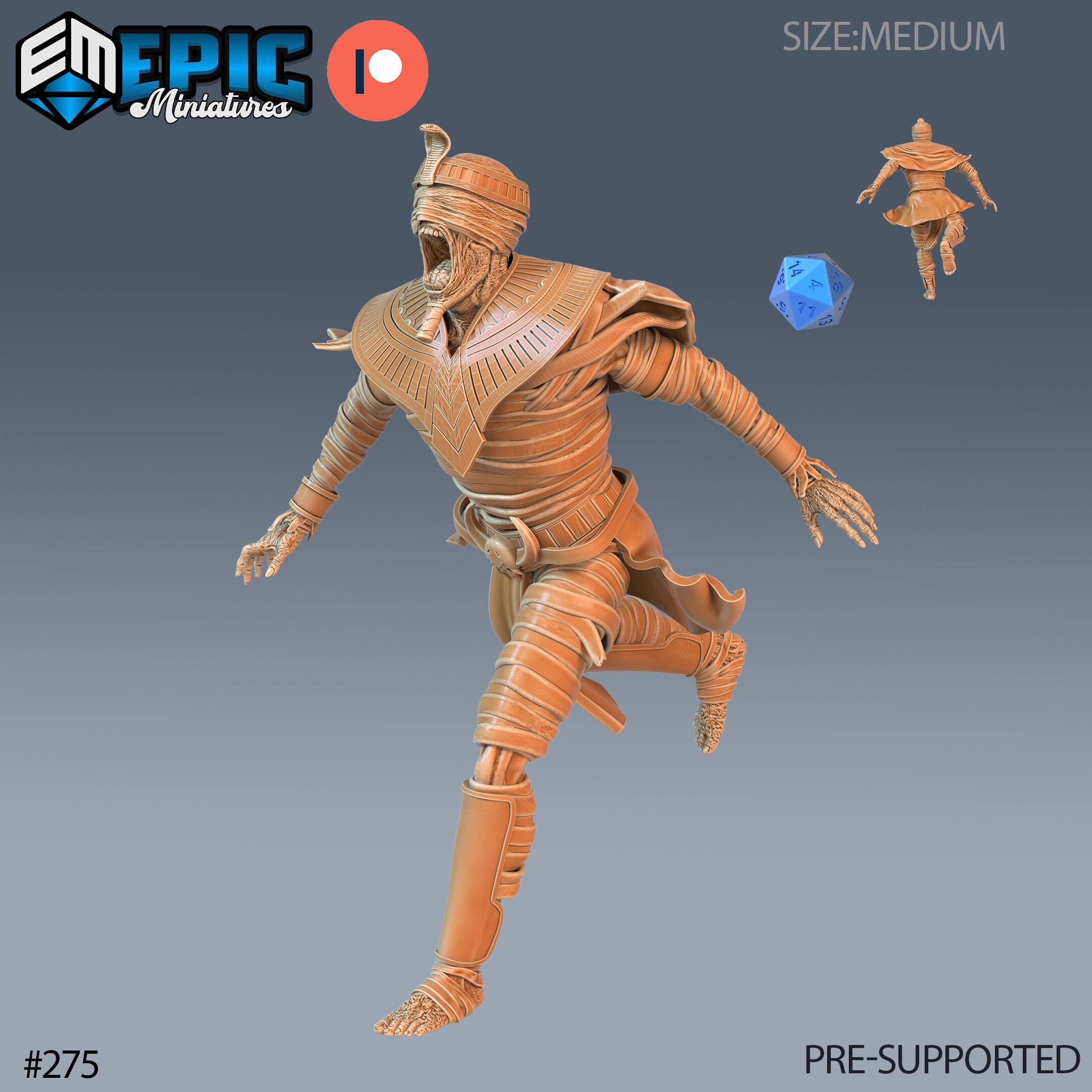 Mummy Variations Epic Miniatures Dnd 5E Undead King Zombie King ...