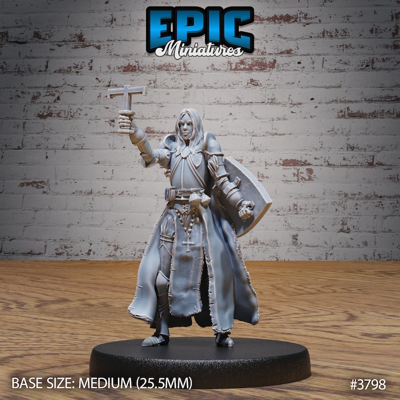 Cleric Female Cleric Human Cleric Epic Miniatures Dnd Miniatures ...