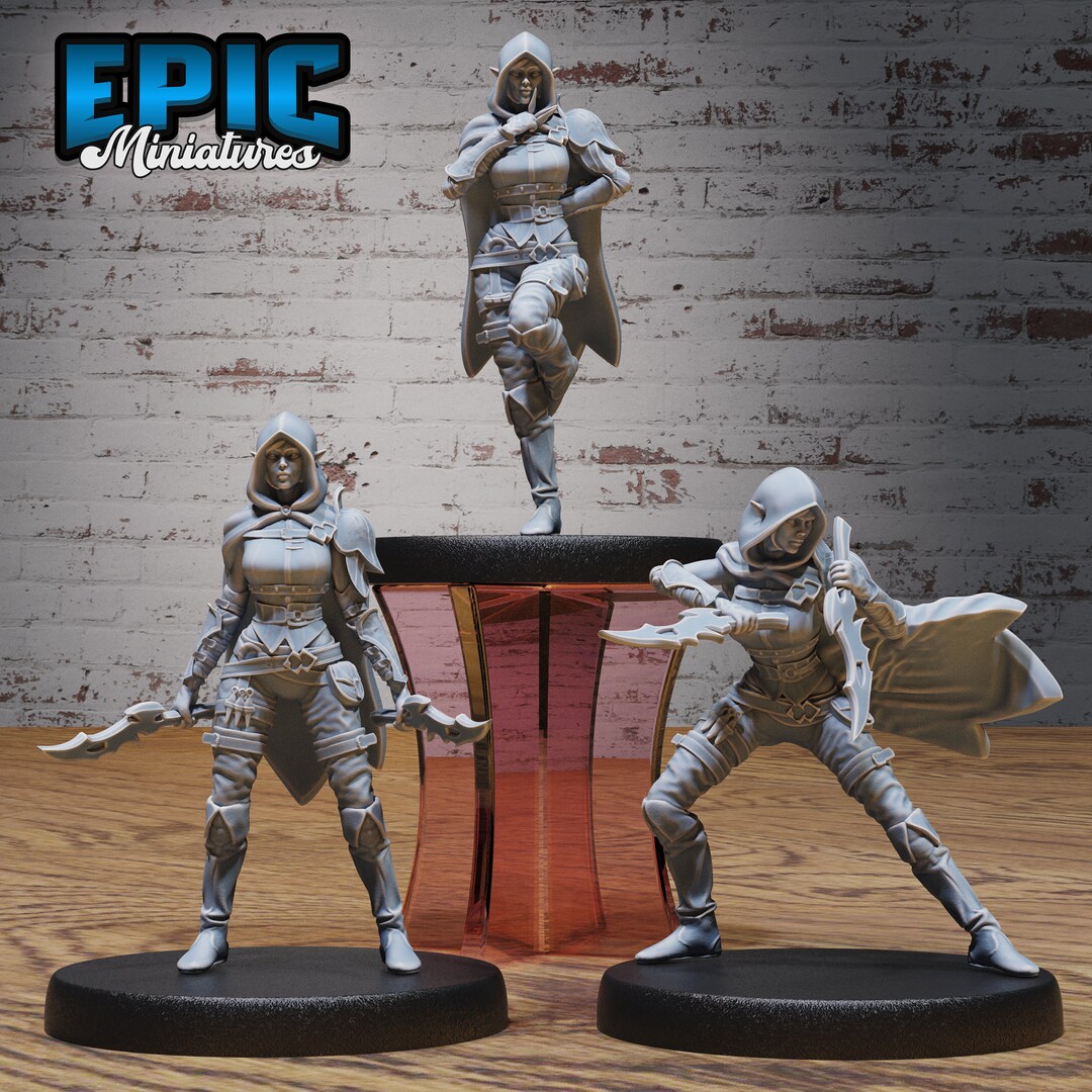 Elf Rogue Epic Miniatures Dnd Miniatures Characters TTRPG Role Playing ...