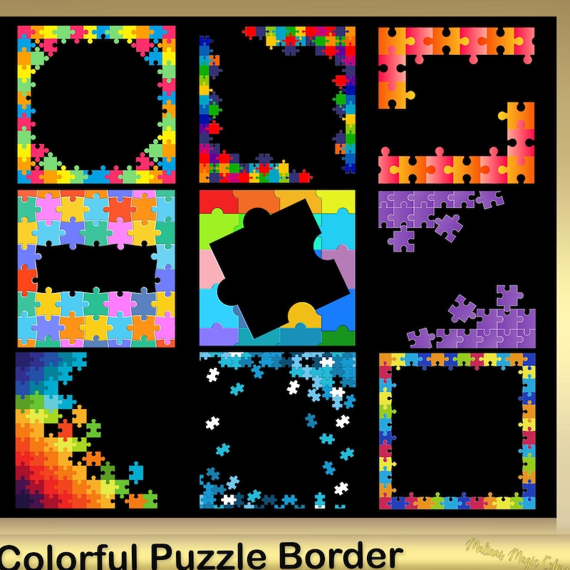Color Gradient Puzzles - Etsy