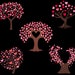 Love Tree Clipart Vol.2 Heart-shaped Tree Tree Clip Art Valentine Tree ...