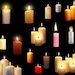 Candle Light Clipart - Burning Candle Clip Art - Illuminated Candle ...