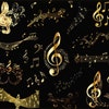 8 Gold Glitter Music Sheet Overlay Images 12 Inch, 300 Dpi Planner ...
