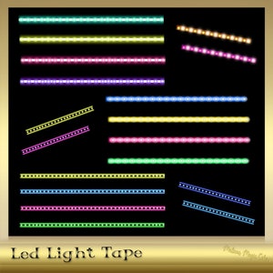 Led Light Tape Clipart Light Bulb Tape Marquee Light Digital Tape Light ...