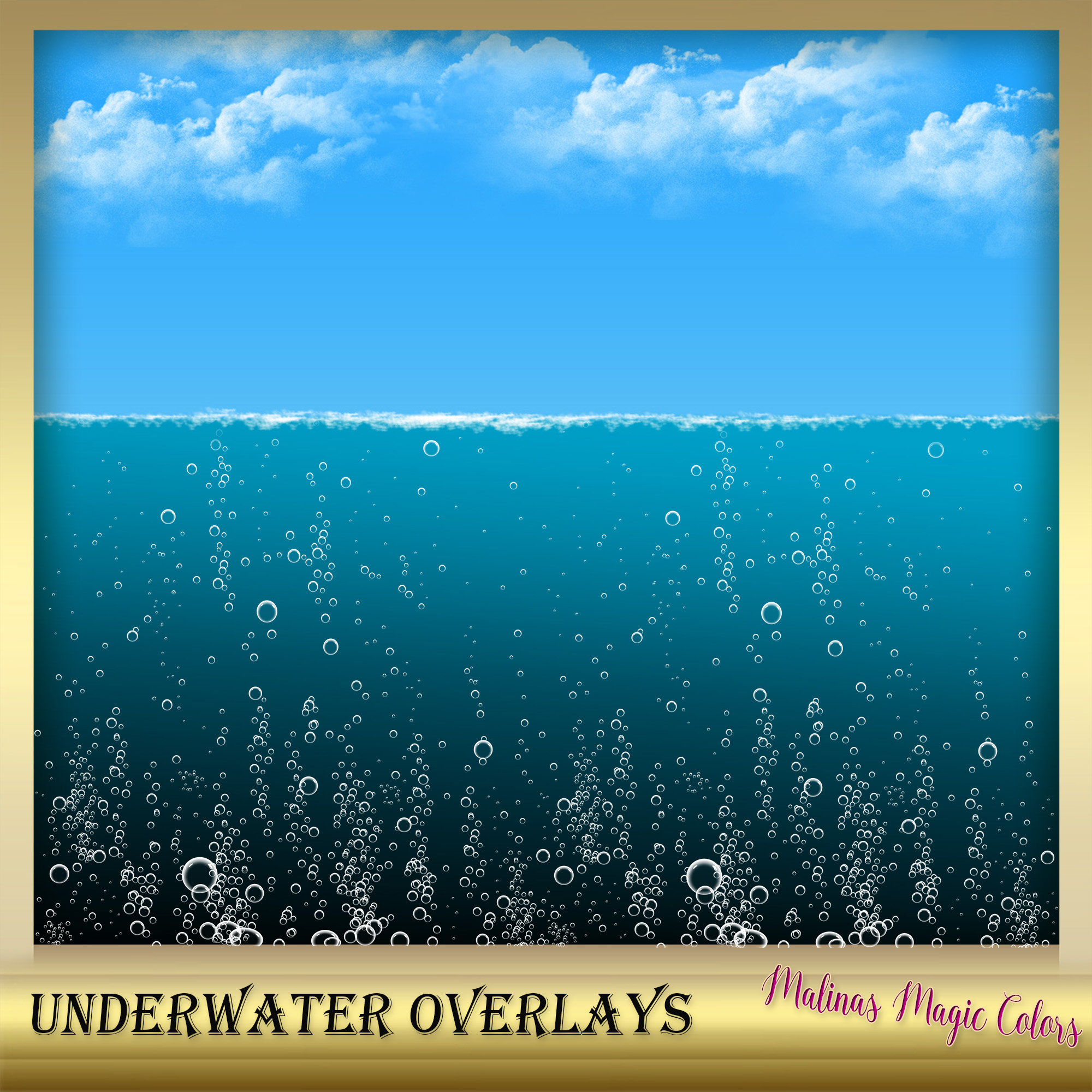 Realistic Underwater Overlays - Realistic Underwater Bubbles - Water ...
