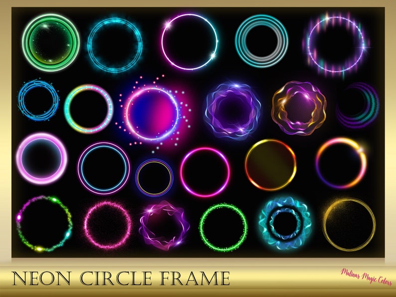 32 Neon Light Effect Frames Neon Frame Light Frame Neon Effects Neon ...