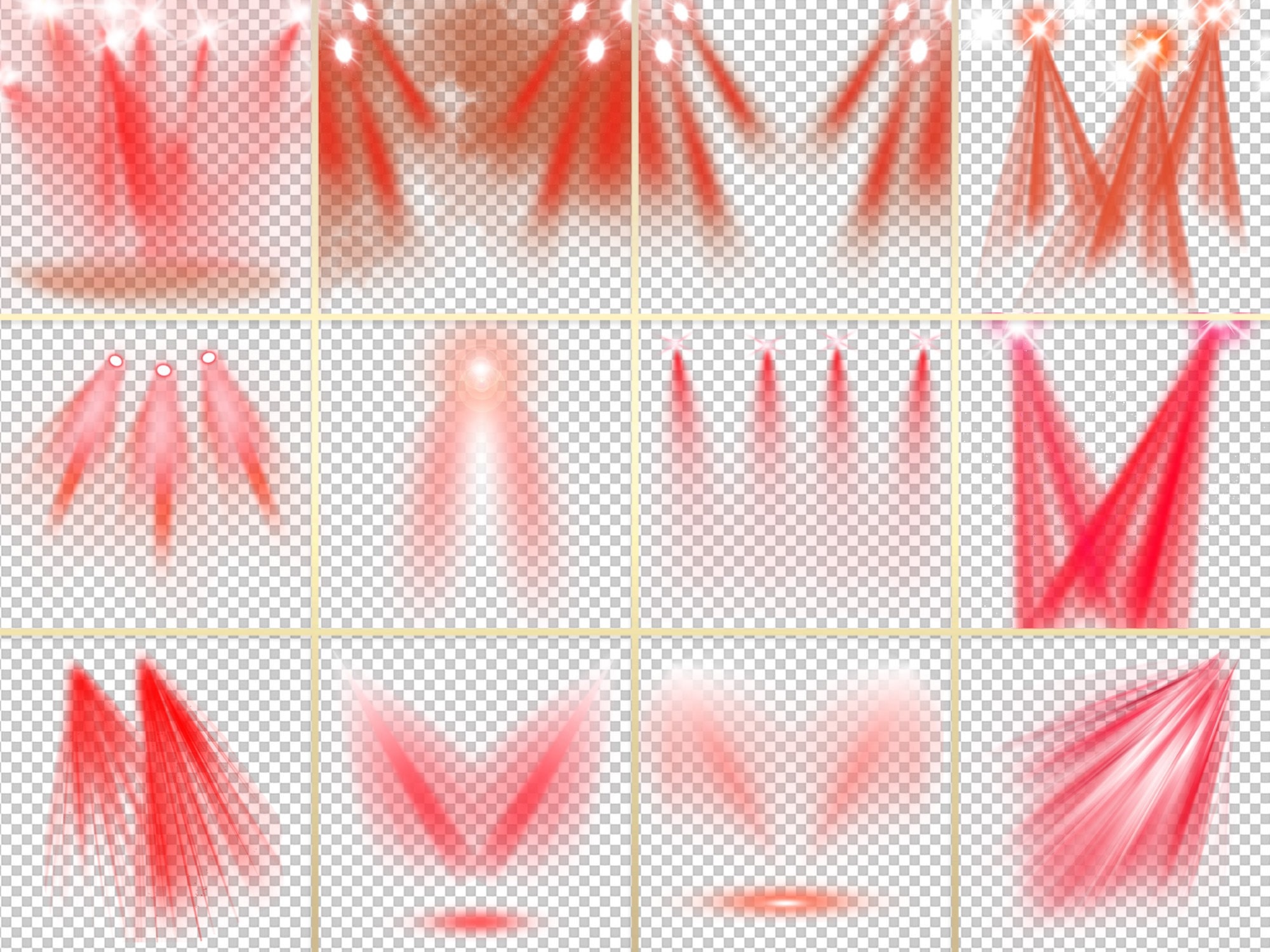 30 Red Stage Lighting Overlays Red Stage Light Effect Spotlight ...