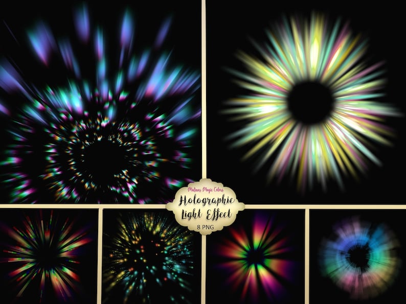 Holographic Rainbow Light Effect Rainbow Spot Overlay - Etsy