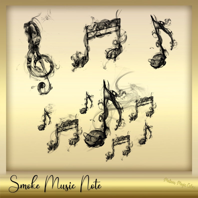 Smoke Music Note - Music Overlays - Music Note Clip Art - Music Note ...