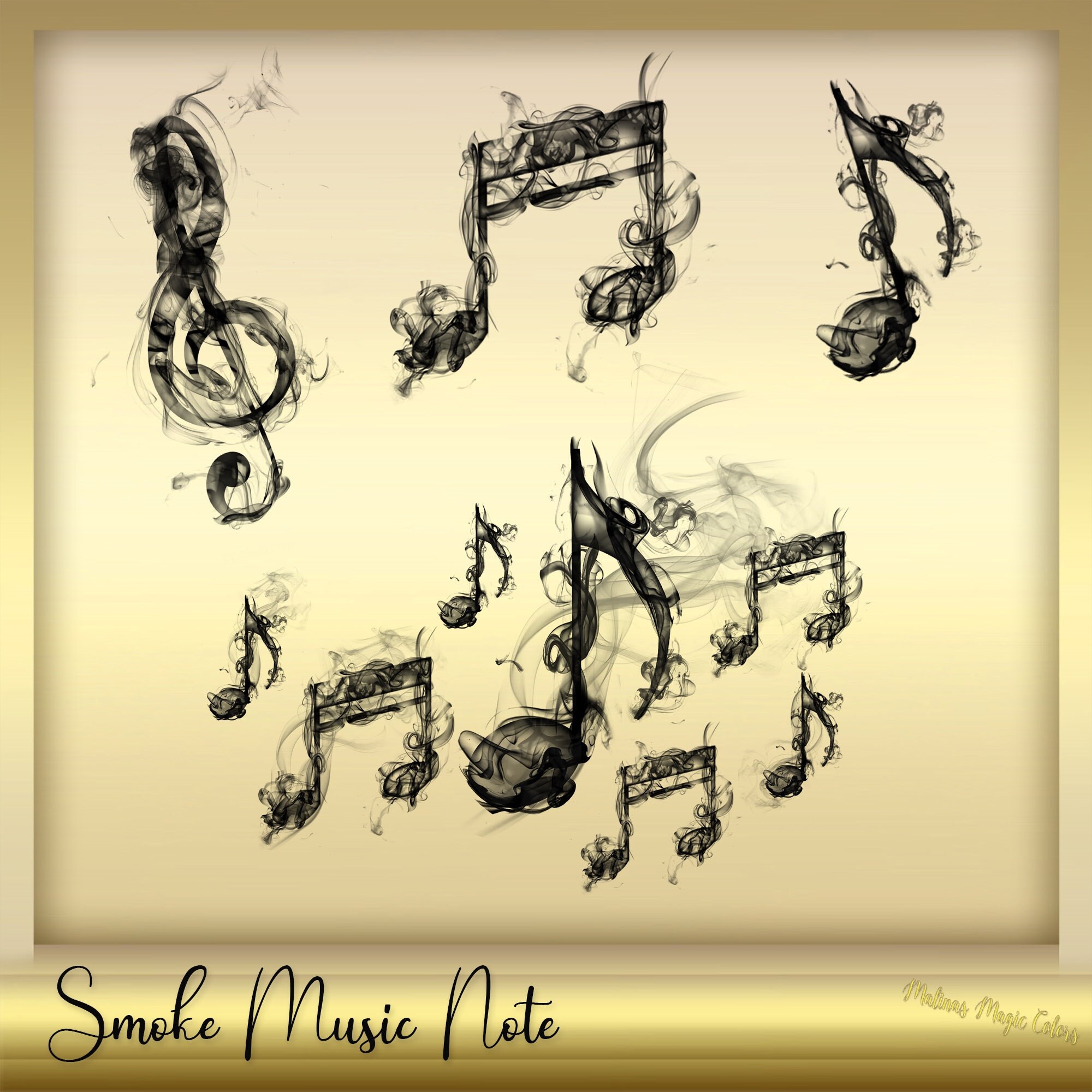 Smoke Music Note Music Overlays Music Note Clip Art Music Note ...