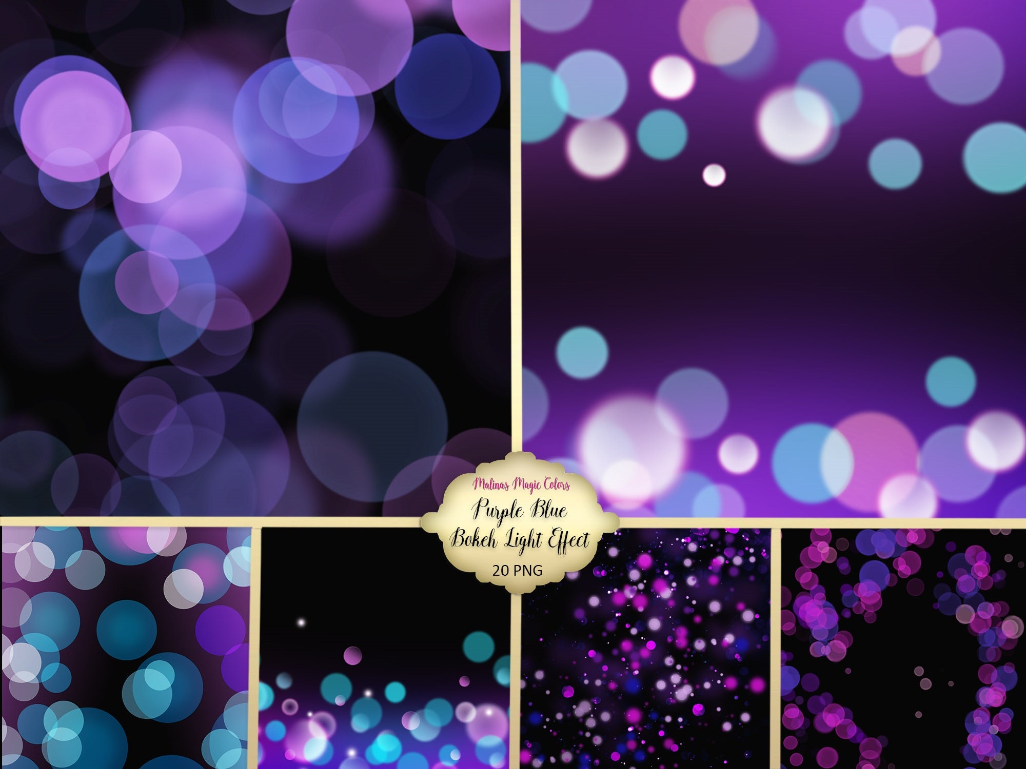 Purple Blue Bokeh Light Effect Colorful Bokeh Overlay Bokeh Light ...