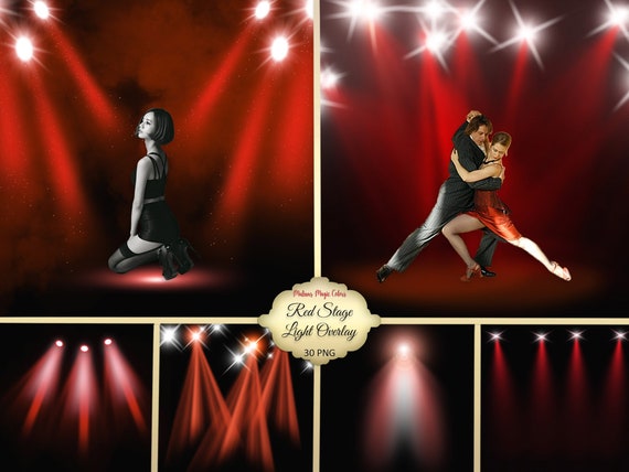 Dark Red Stage Lighting