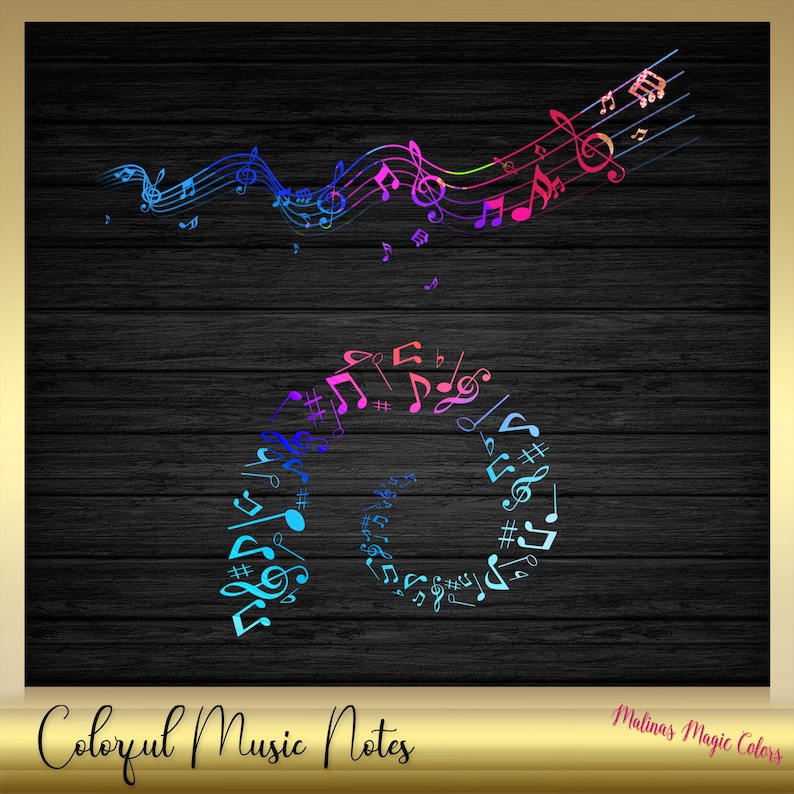 Colorful Music Notes - Music Note Clip Art - Colorful Musical Notes ...