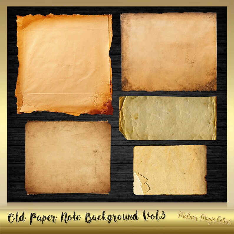 7 Old Paper Note Background Vol. 3 Old Paper Clip Art Old Paper Texture ...