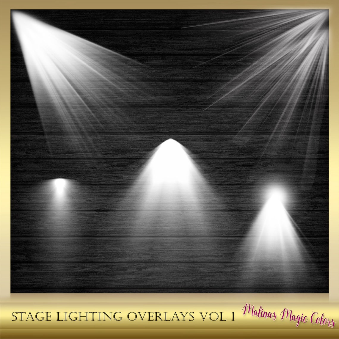 20 Stage Lighting Overlays Vol 1 - Spotlight Overlays - Light Effect ...