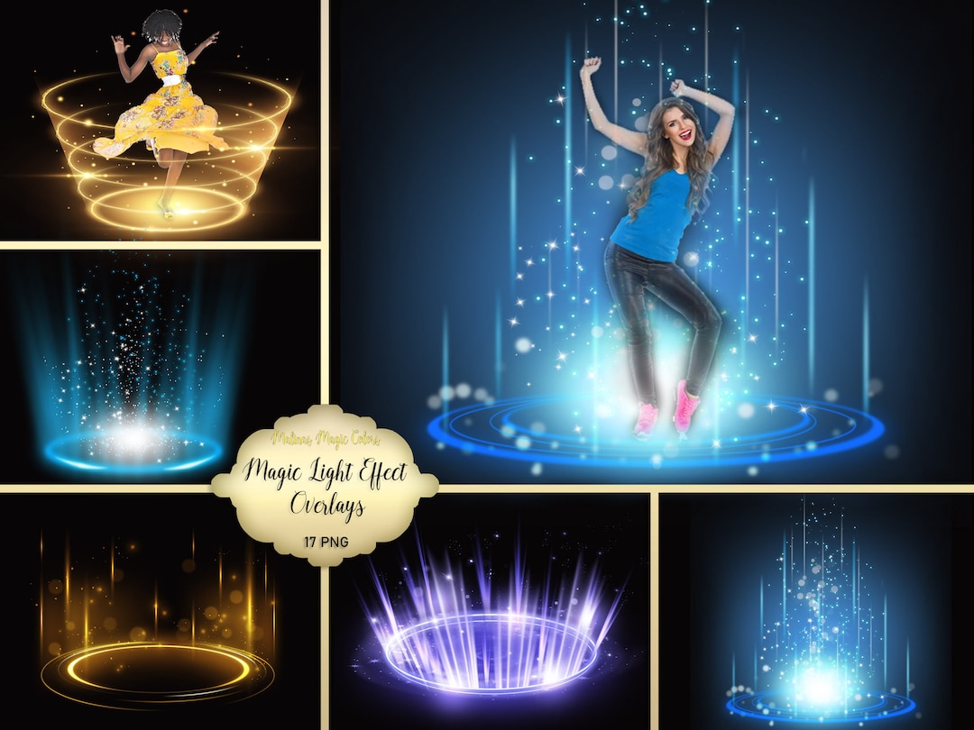17 Magic Light Effect Overlays - Glittering Stage Lighting Overlays ...