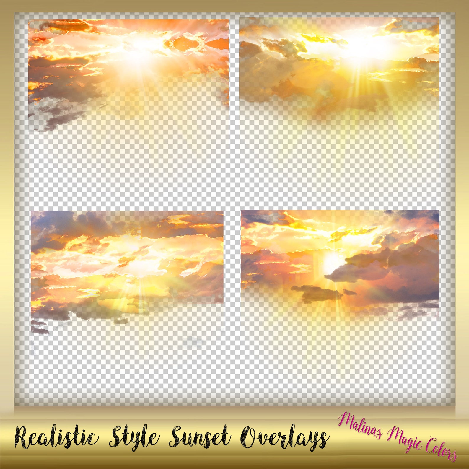 15 Realistic Style Sunset Overlays - Sunset Overlay Photoshop - Overlay ...