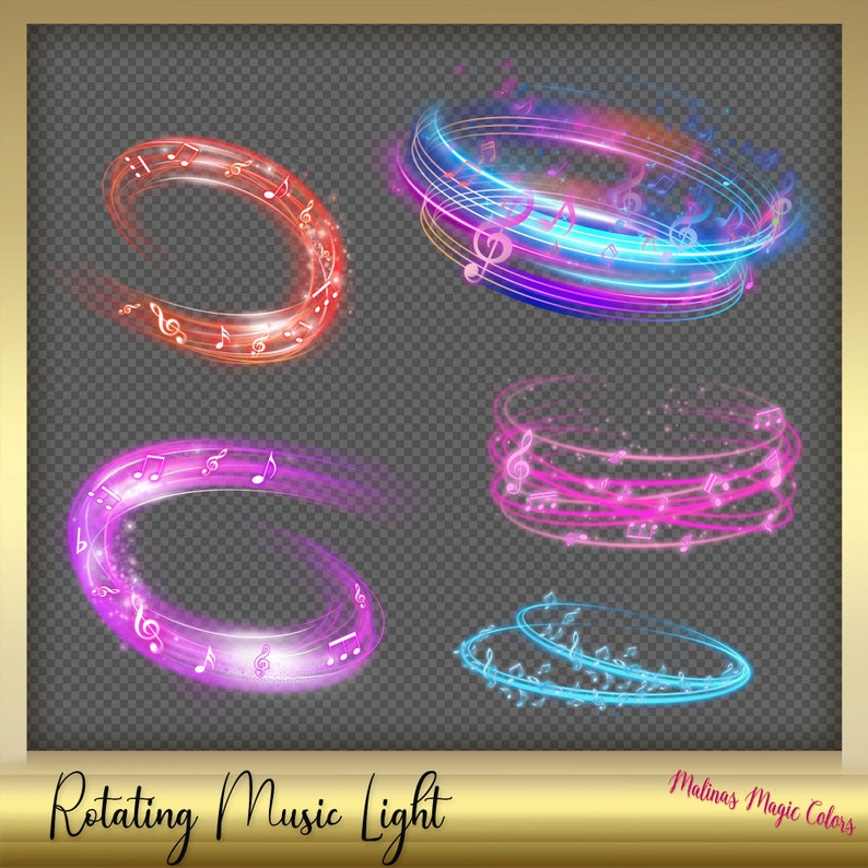 Dynamic Music and Light Effect - Rotating Music Light - Rotating Music ...