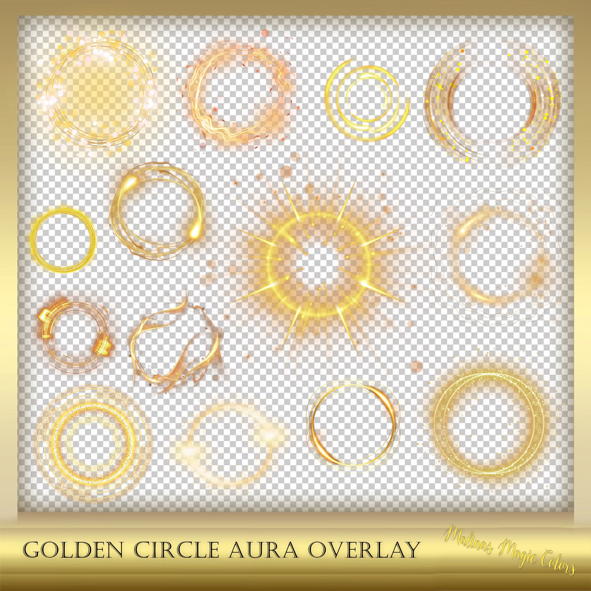 25 Circles of Light - Maternity Light Ring - Light Effect - Light Frame ...