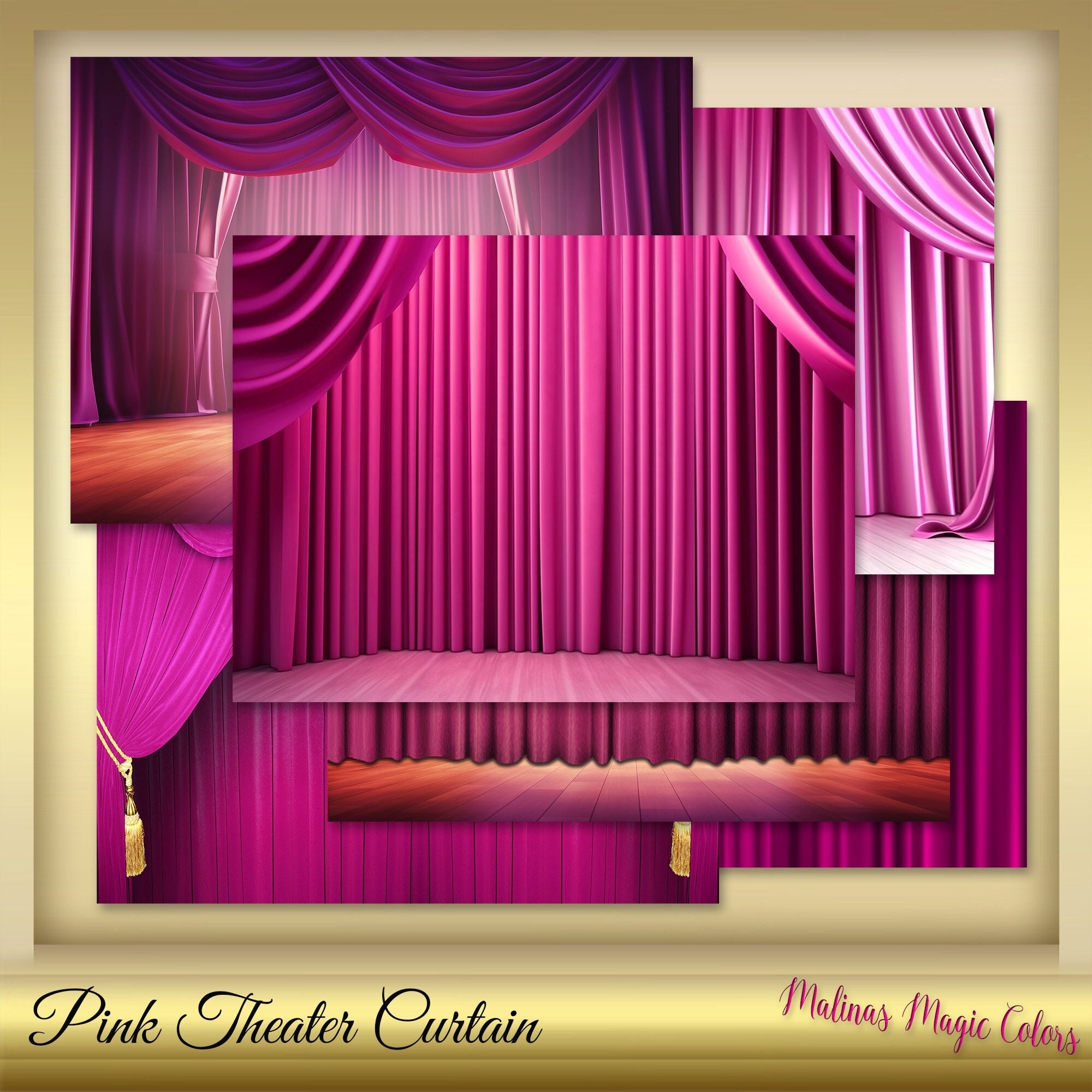 Pink Theater Curtain Background - Pink Theater Stage - Purple Theater ...