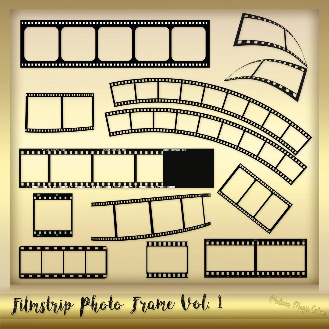 6 Filmstrip Photo Frame Vol. 1 - Photo Filmstrip - Digital Filmstrip ...