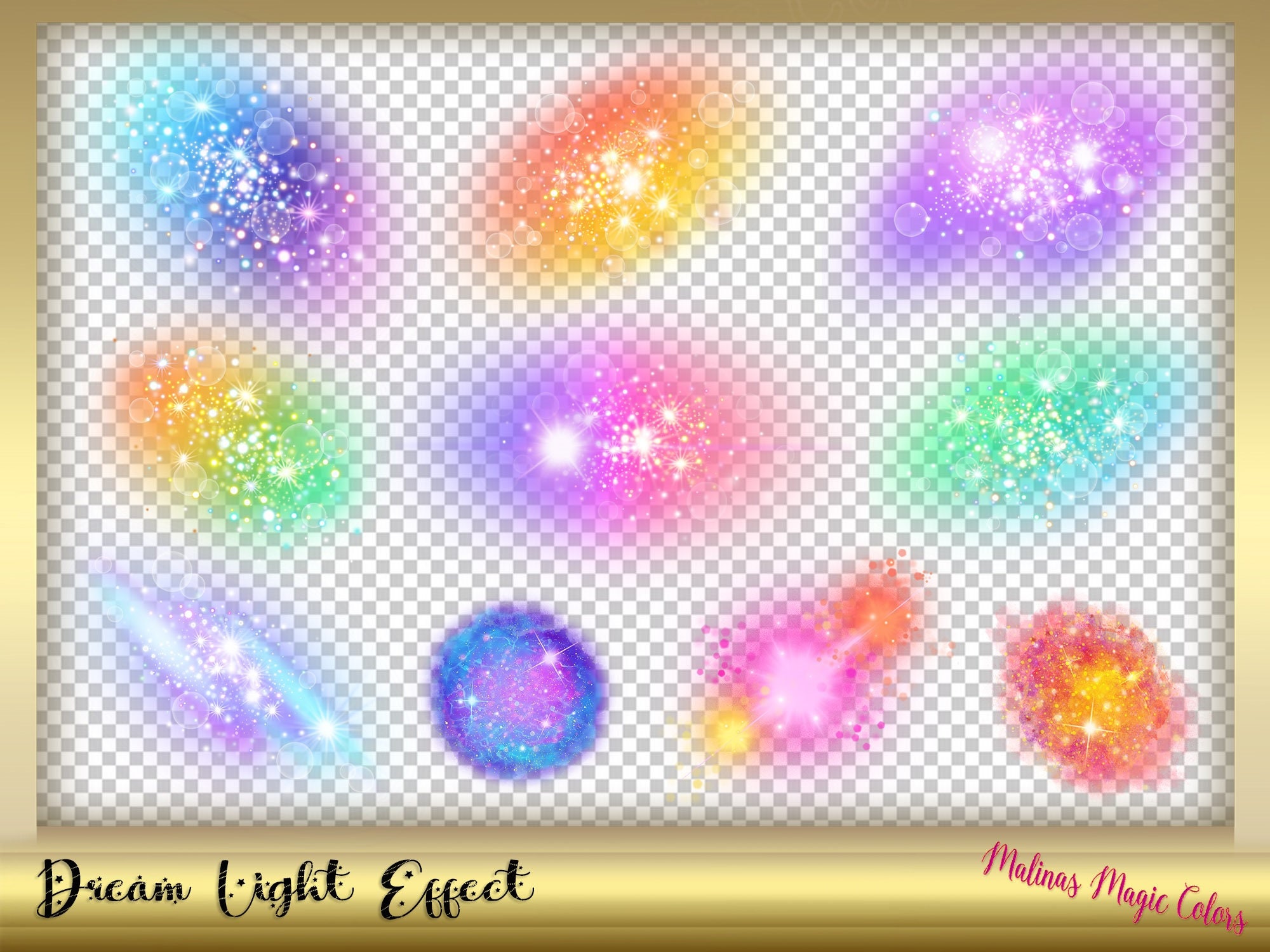 Dream Light Effect Glow Light Effect Colorful Light Particles Magic ...