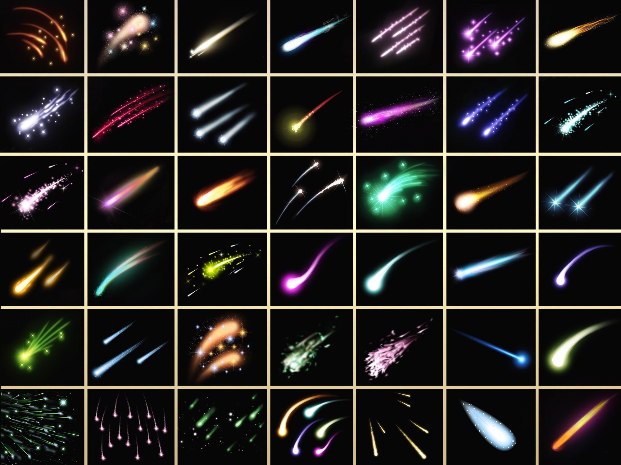 Falling Meteor Light Effect Color Meteor Magic Light Effect - Etsy