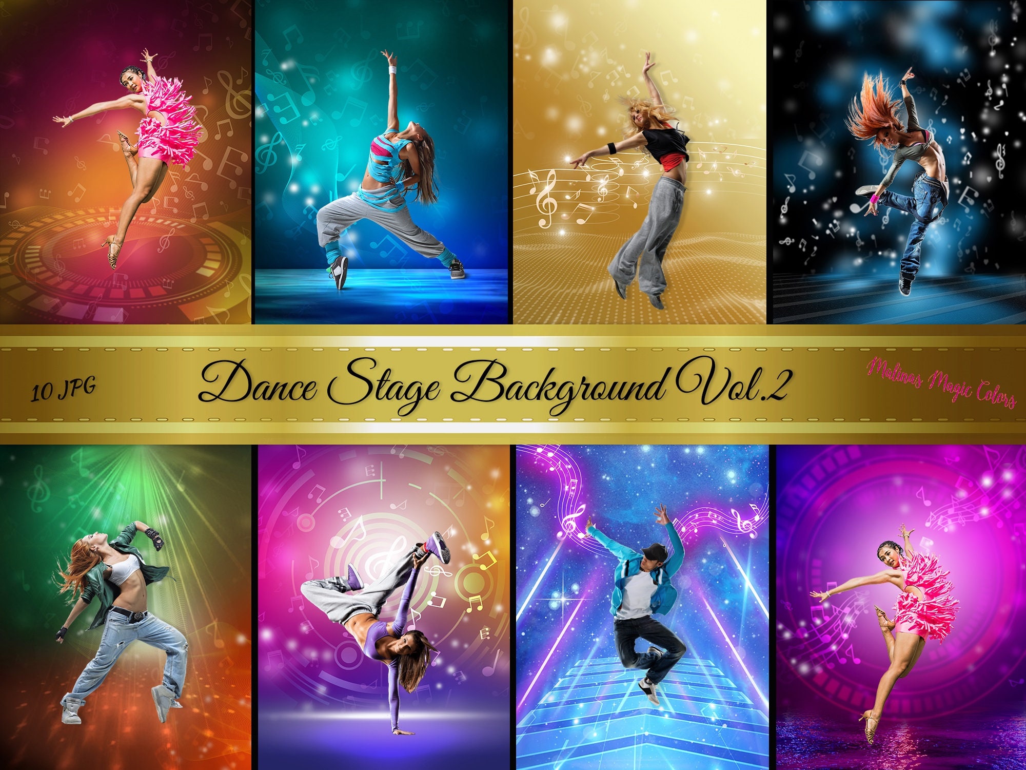 Dance Stage Background Vol.2 - Dance Floor Background - Dynamic ...