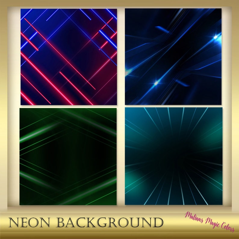 25 Neon Effect Backgrounds Glowing Background Neon Backdrop Instant ...