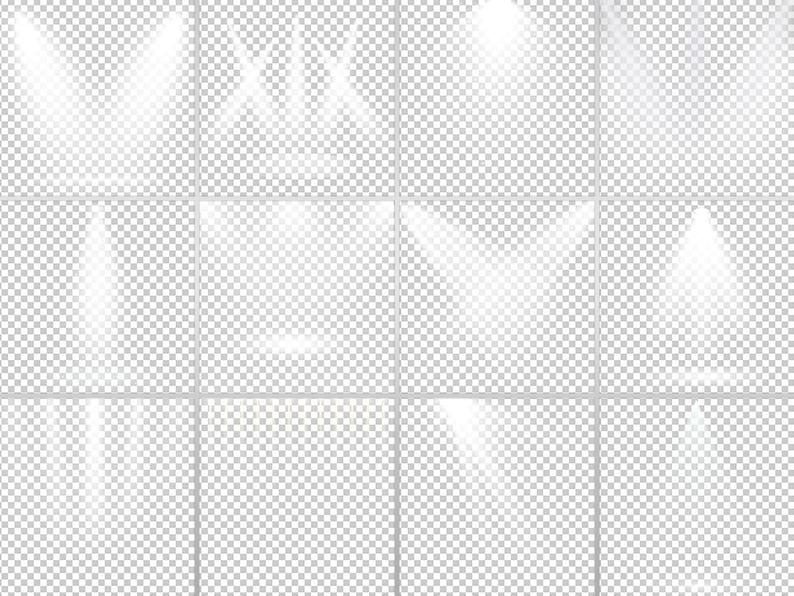 35 Stage Lighting Overlays Vol. 3 - Spotlight Overlays - Light Effect ...