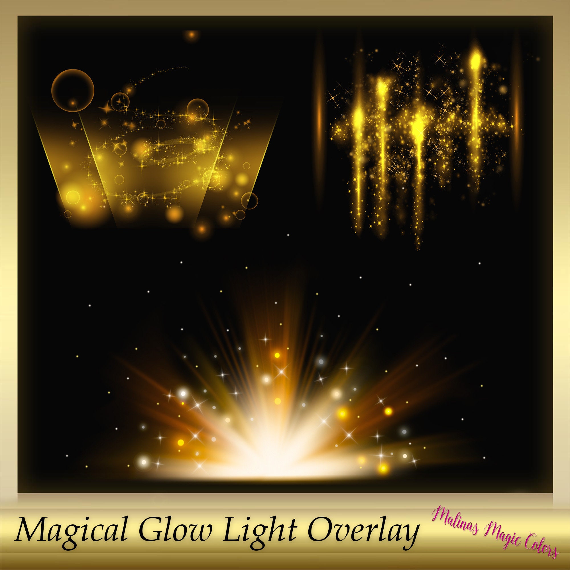 25 Magical Glow Light Overlays - Magic Shine Book Overlays - Magical ...