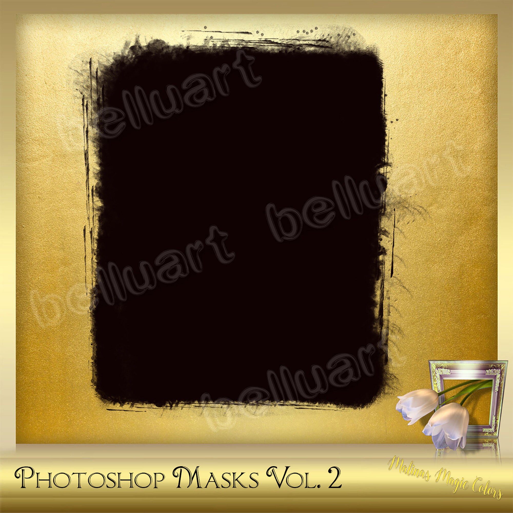 10 Photoshop Masks Vol. 2 - Photoshop Clipping Masks - Grunge Png Masks ...