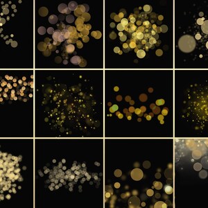 Gold Bokeh Overlay - Bokeh Light - Yellow Bokeh Overlay - Glowing Bokeh Overlay - Transparent ...