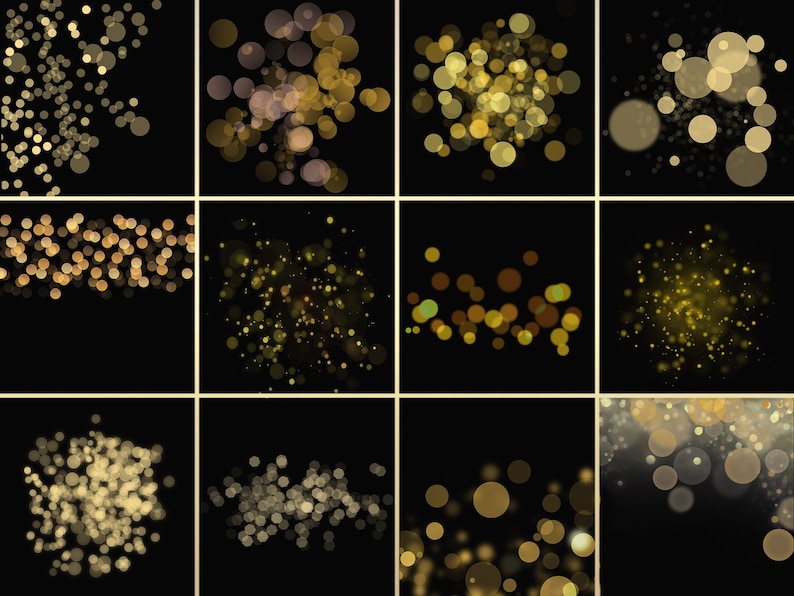 Gold Bokeh Overlay Bokeh Light Yellow Bokeh Overlay Glowing Bokeh ...