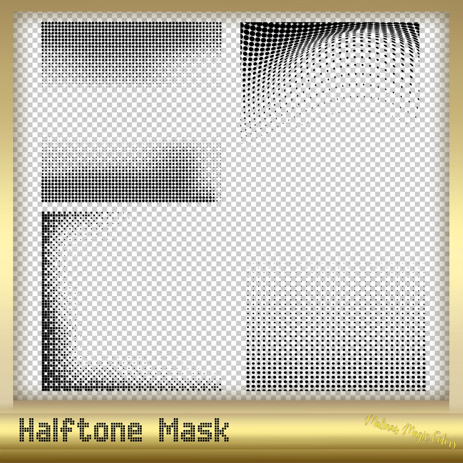 9 Halftone Mask - Halftone Dot Patterns for Photoshop - Halftone Effect ...