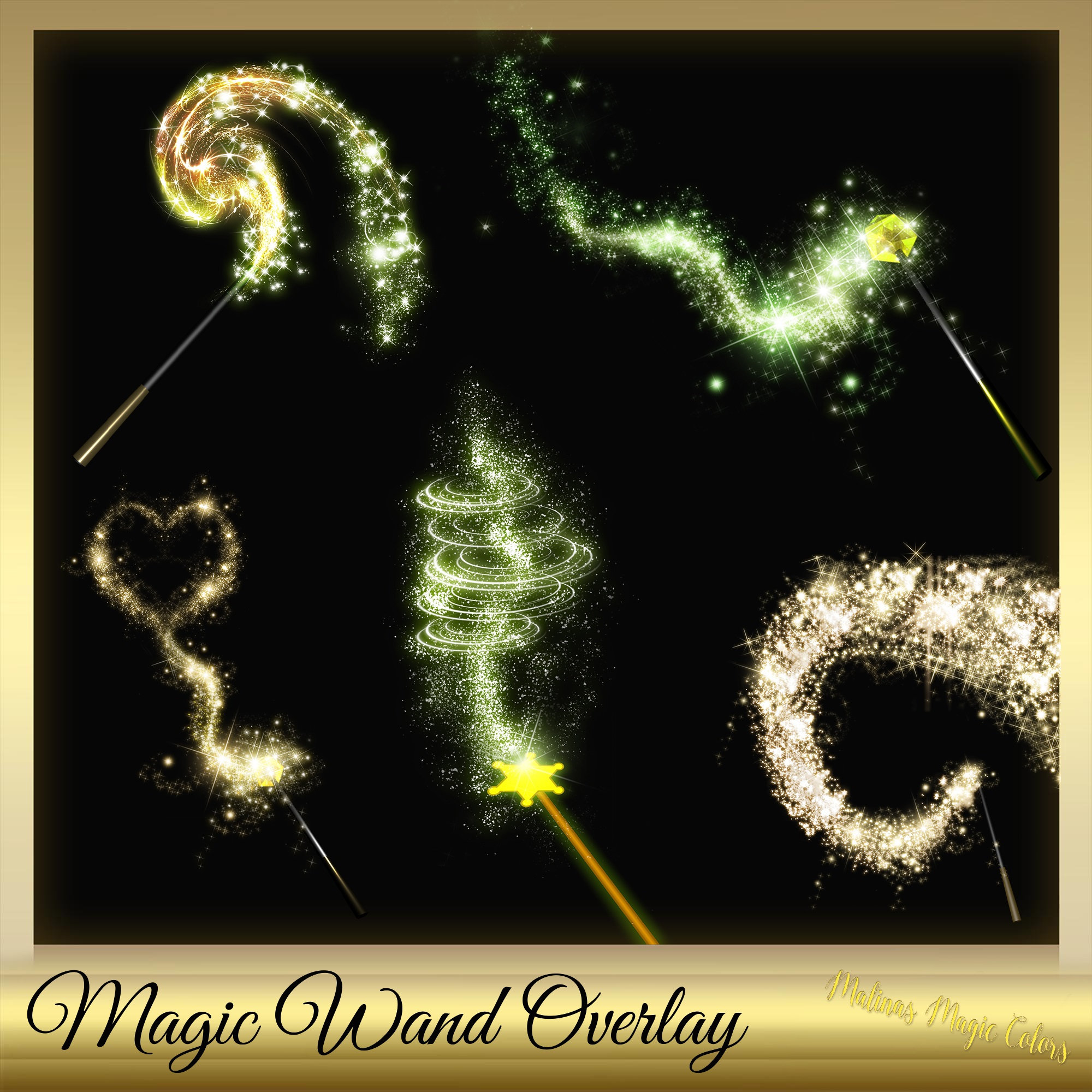 Magic Wand Overlay Magical Overlays Magic Shine Overlays Magical Glow ...