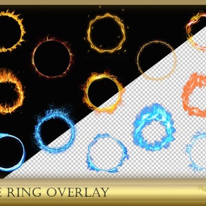 Fire Ring Overlay - Light Ring - Light Circle - Magic Circle Aura ...