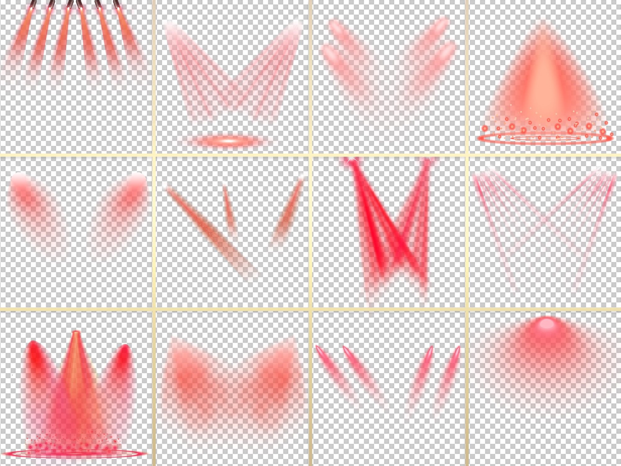 30 Red Stage Lighting Overlays Red Stage Light Effect Spotlight ...