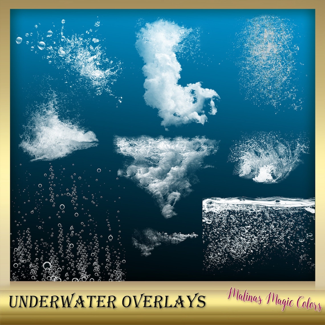 Realistic Underwater Overlays - Realistic Underwater Bubbles - Water ...