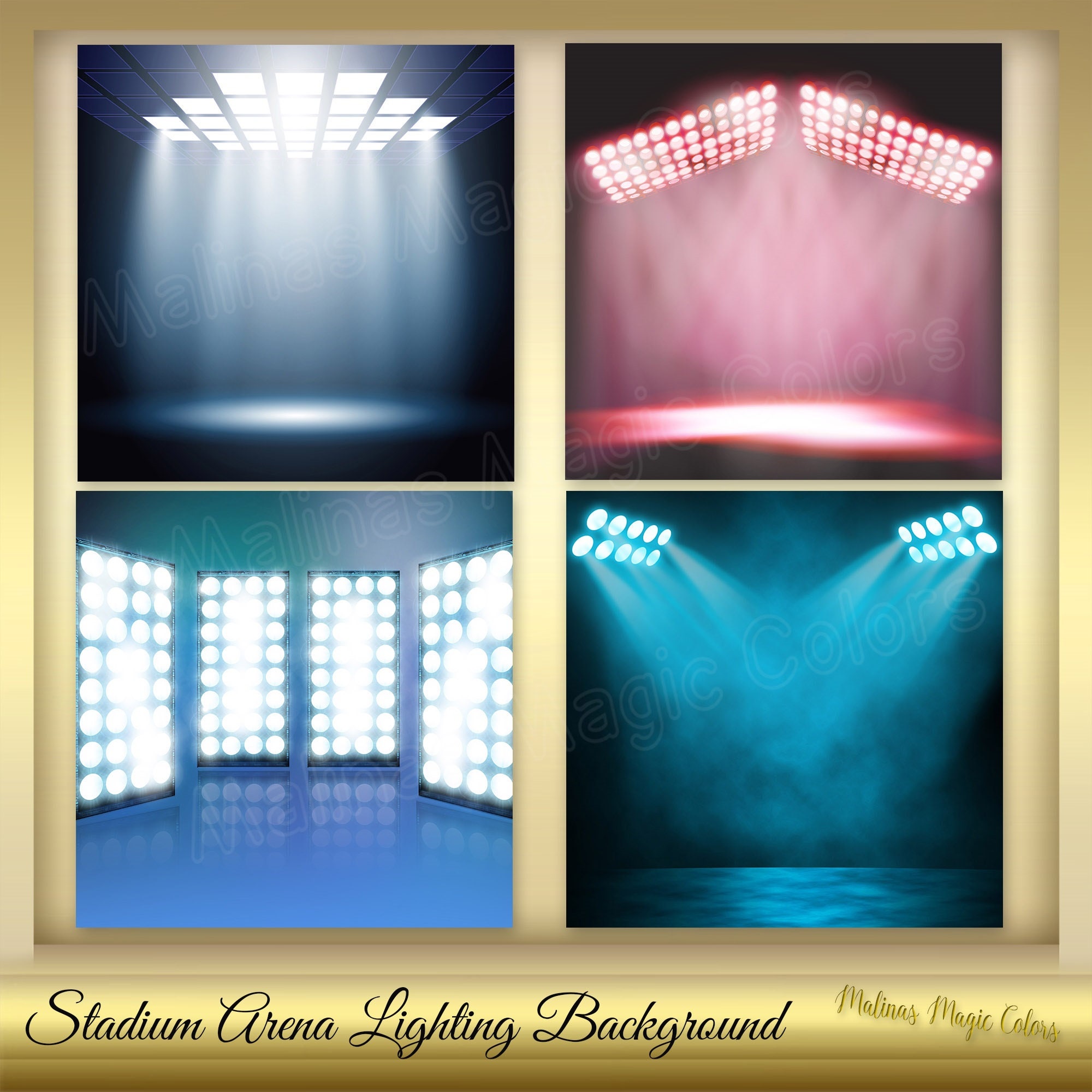 Stadium Arena Lighting Background - Photography Background - Instant ...