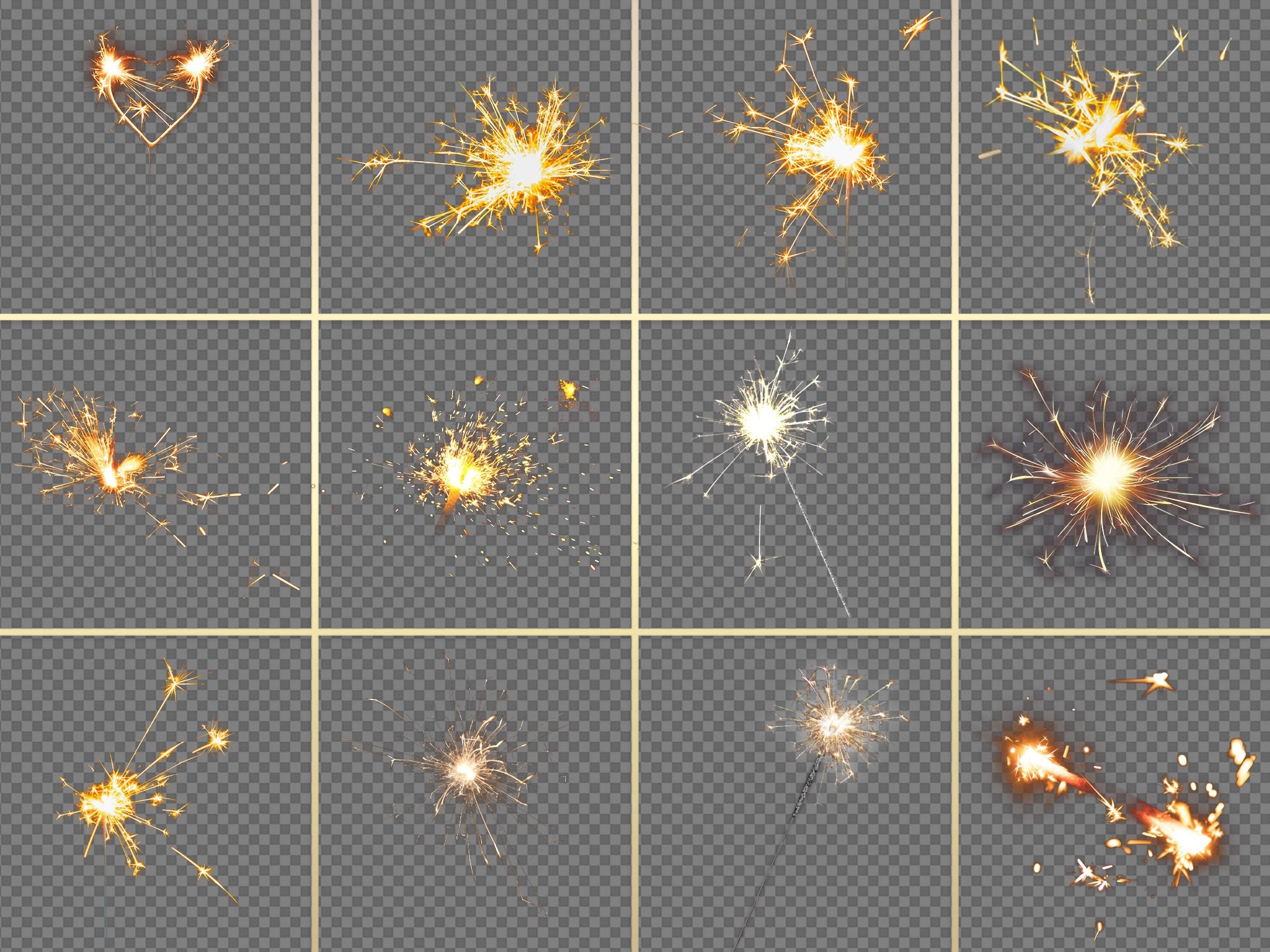 20 Sparkler Lights Photo Overlays - Sparkler Photoshop Overlay ...