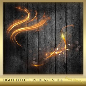 20 Light Effect Overlays Vol.4 - Wedding Overlays - Shiny Gold Glowing ...