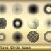 Halftone Circle Mask for Photoshop Halftone Dots Circle Circles Masks ...