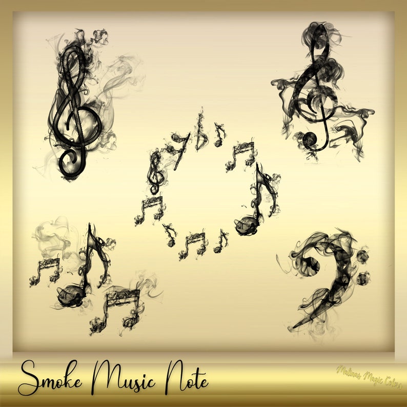Smoke Music Note - Music Overlays - Music Note Clip Art - Music Note ...
