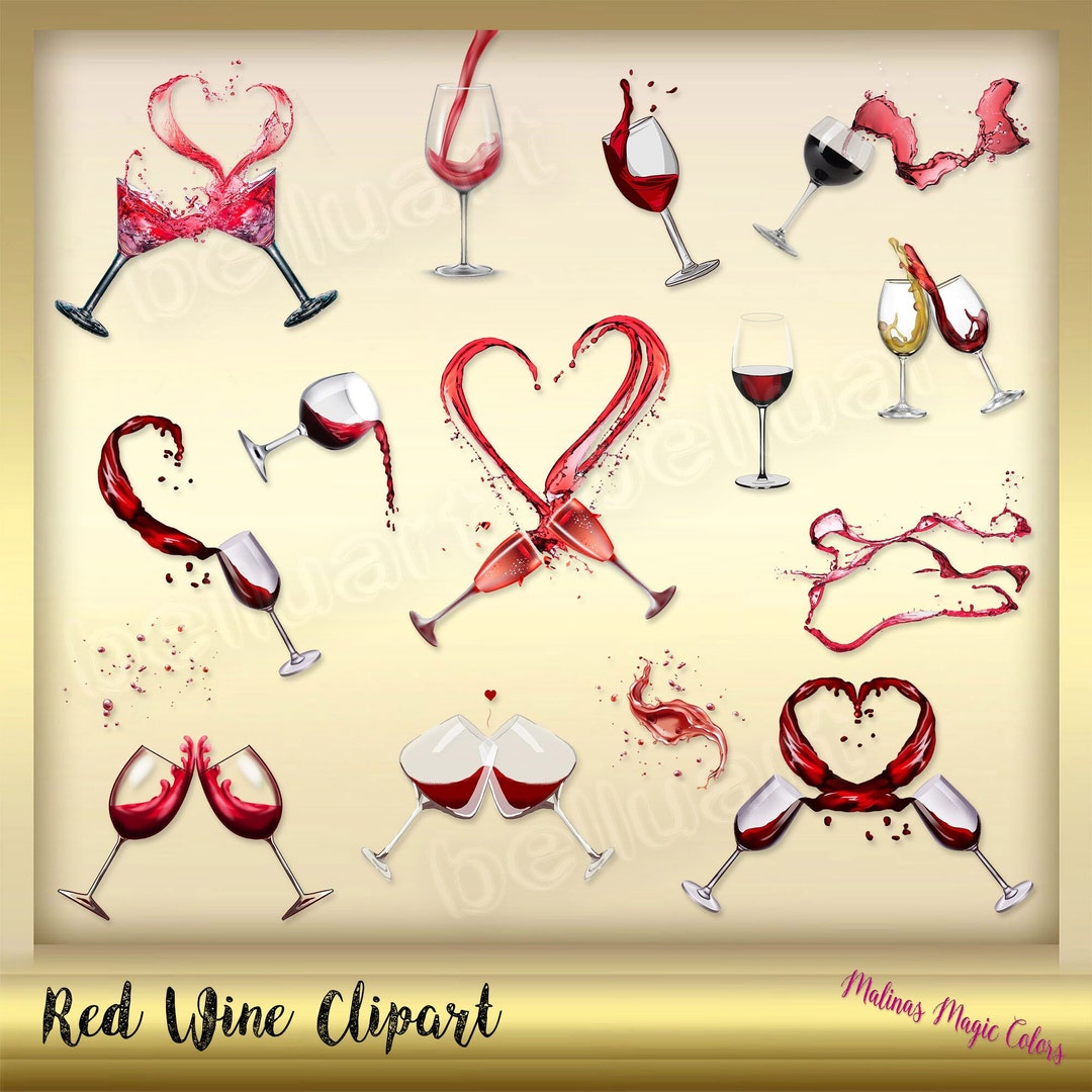 Wine Clipart - Wine Overlays - Wine Clip Art - Wine Bottle Clip Art ...