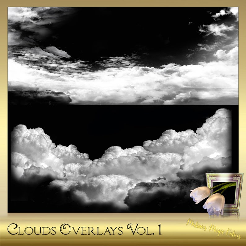 30 Cloud Overlays "real Clouds" - Photography-overlays - Digital Clouds ...